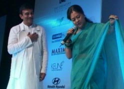 Raje's ramp walk raises hackles - News18