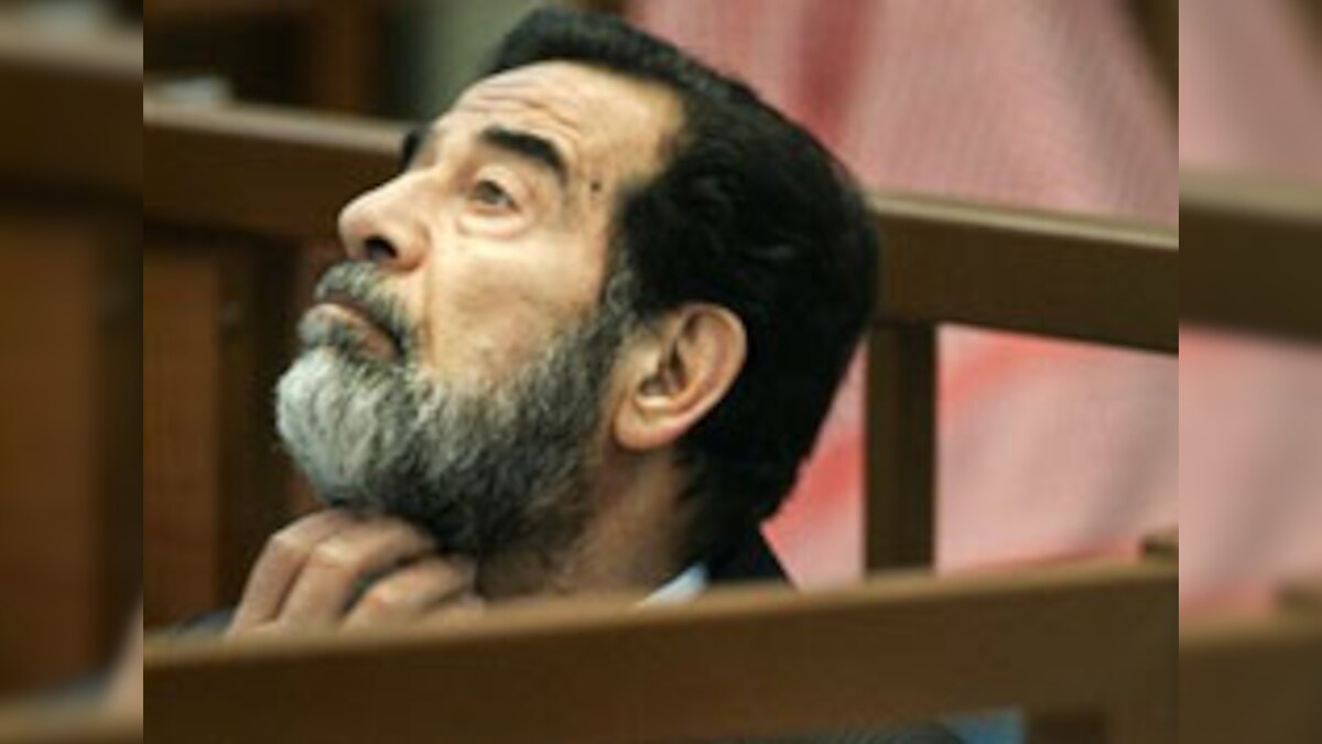 Red card to Saddam before execution - News18