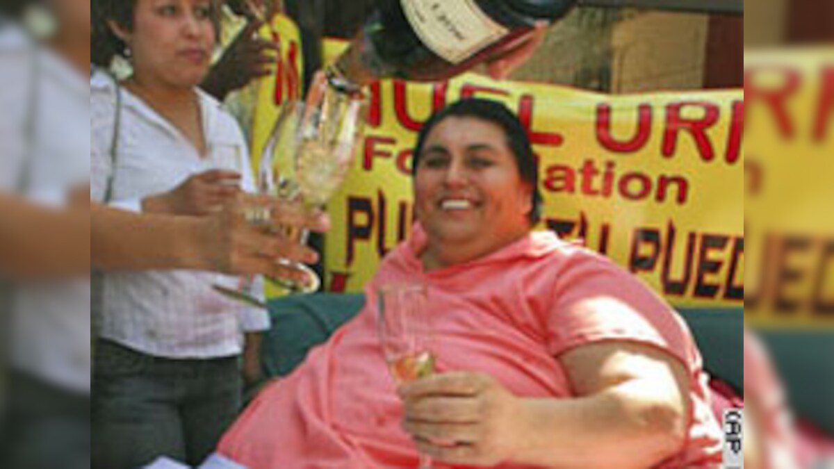 Formerly half-ton man leaves house