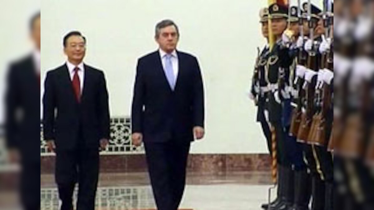 Brown begins China trip; aims at trade, finance - News18