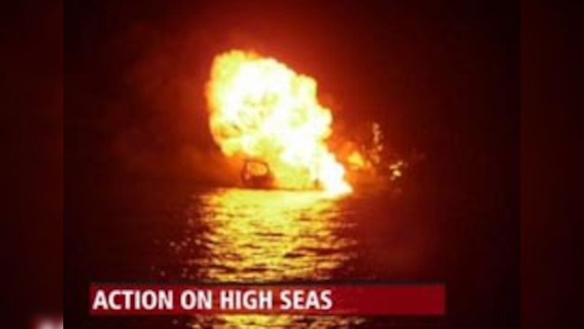 Navy releases still pictures of pirate ship it sunk