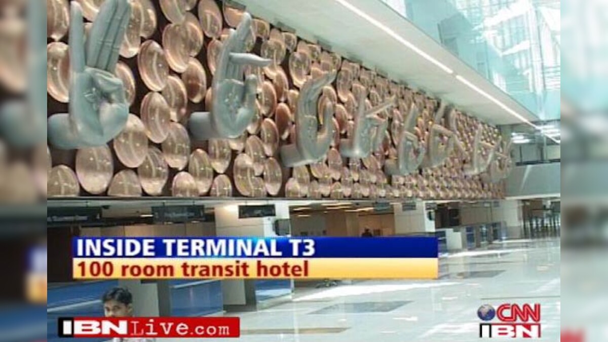 First flight touchdown at IGI airport's T3