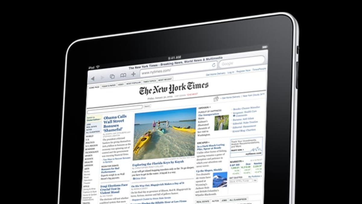 Apple to offer newspaper subscriptions for iPad - News18