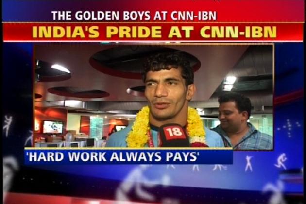 CWG: CNN-IBN meets the proud champions - News18