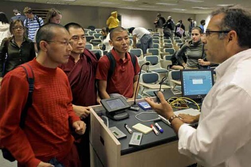 Tibetan monks studying science in US college - News18