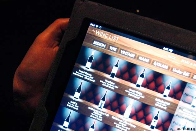 Digital dining: iPads as restaurant menus