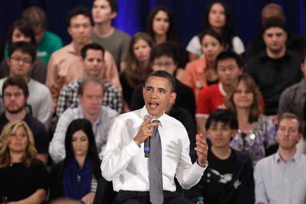 In pics: Barack Obama at Facebook Headquarters - News18