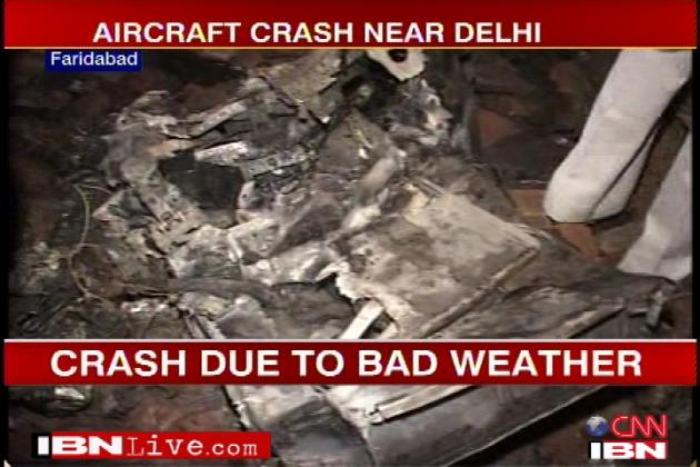 In Pics: Air crash in Faridabad - News18