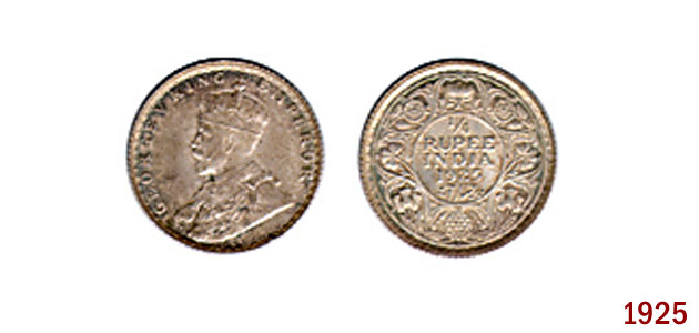 Evolution of the 25 paise coin