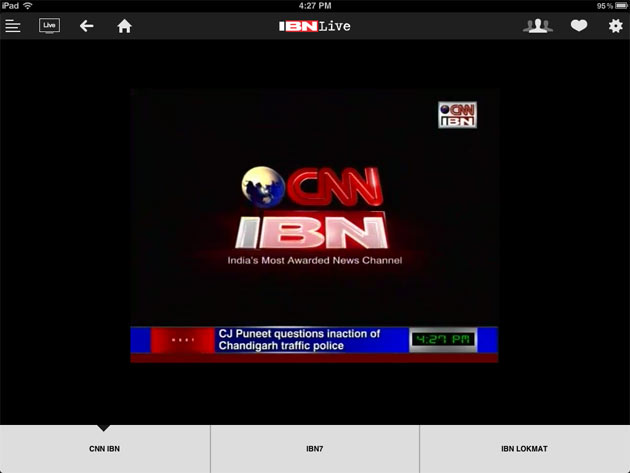 All about the IBNLive iPad app - News18