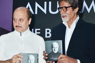 Anupam Kher launches his new book