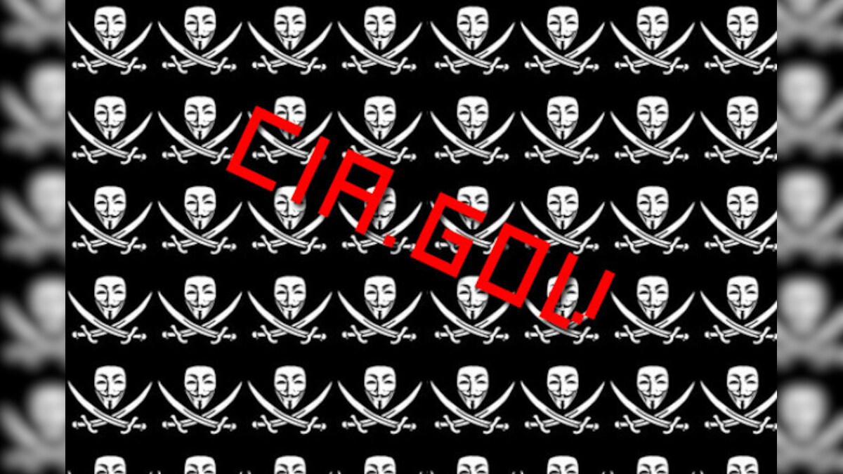 Anonymous hackers take down CIA website - News18