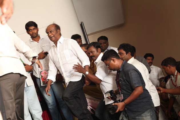 Rajinikanth, Vyjayanthimala at KS Ravi Kumar's daughter's wedding