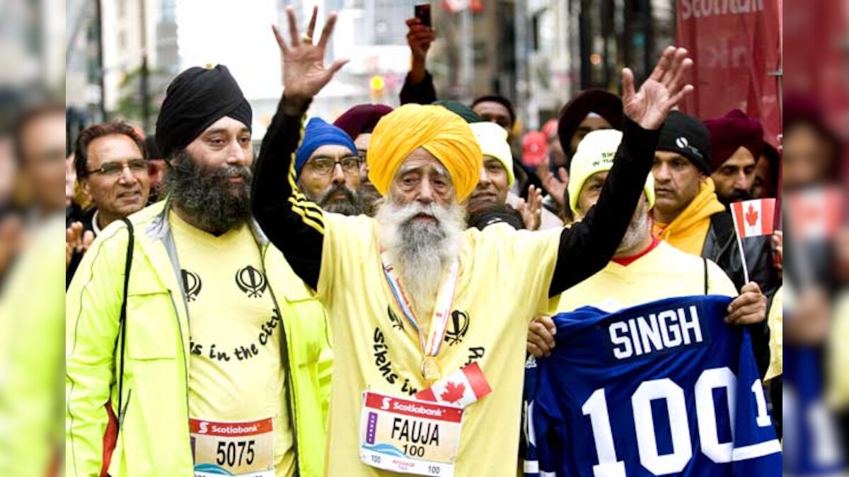 Fauja Singh, 101, dazzles in Olympic Torch relay