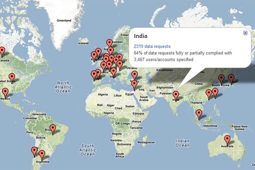 India 2nd on the snoopy countries list: Google - News18