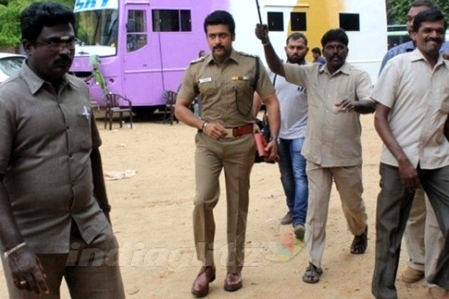 On the sets of Tamil film 'Singam 2': Suriya is back as Durai Singam