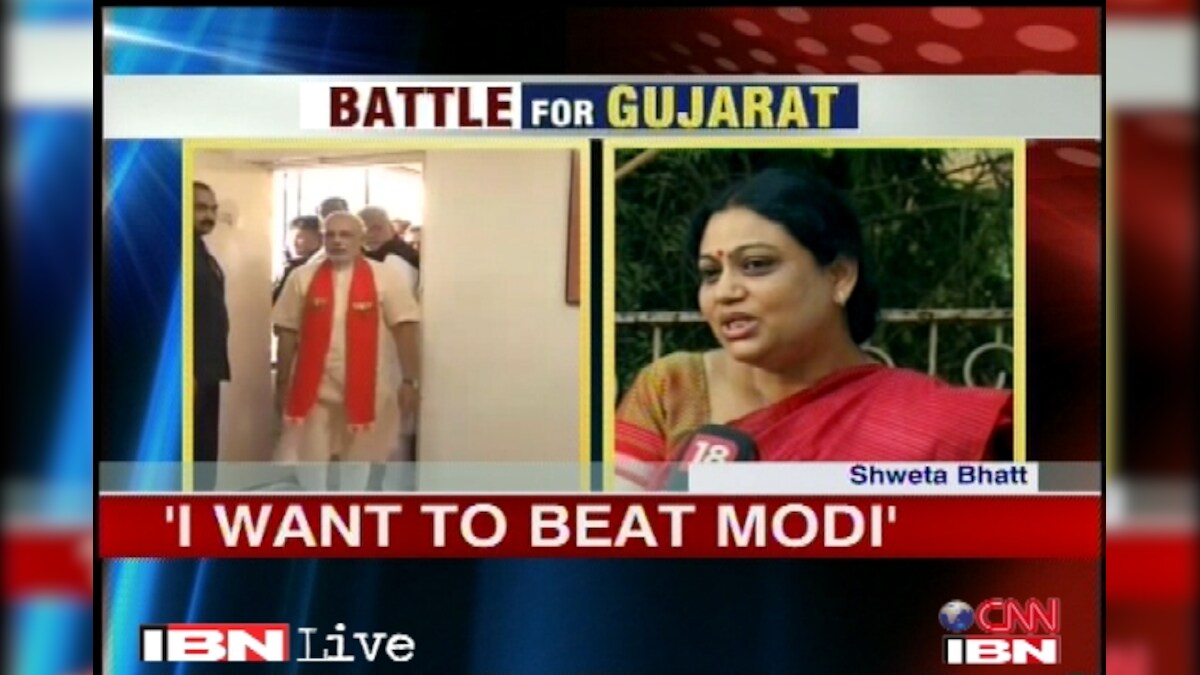 Modi vs Shweta Bhatt a lopsided battle in Guj CM's favour