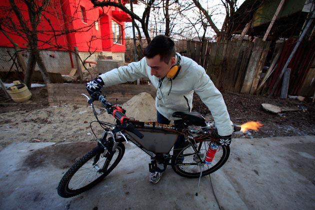 Jet engine powered bicycle - News18