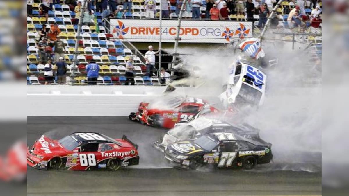 Dozens of fans hurt in NASCAR car crash - News18
