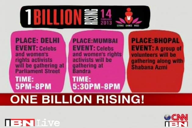 This Valentine's Day, many join One Billion Rising campaign - News18