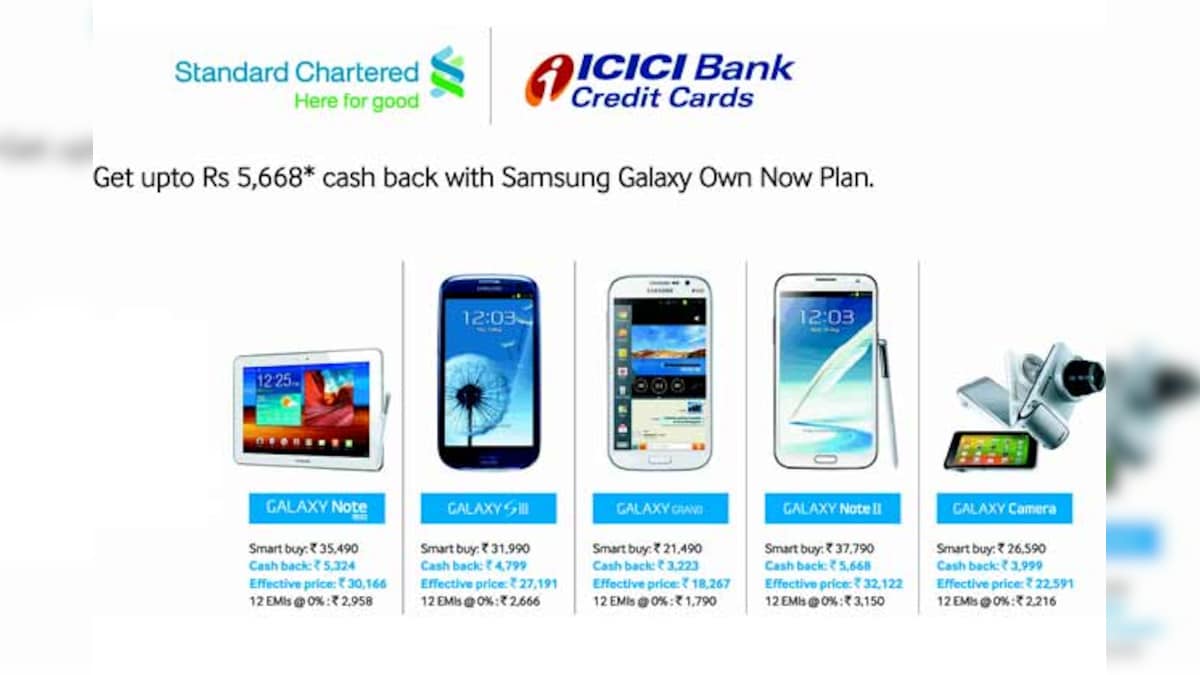 Samsung offers 15 per cent cashback on five Galaxy devices