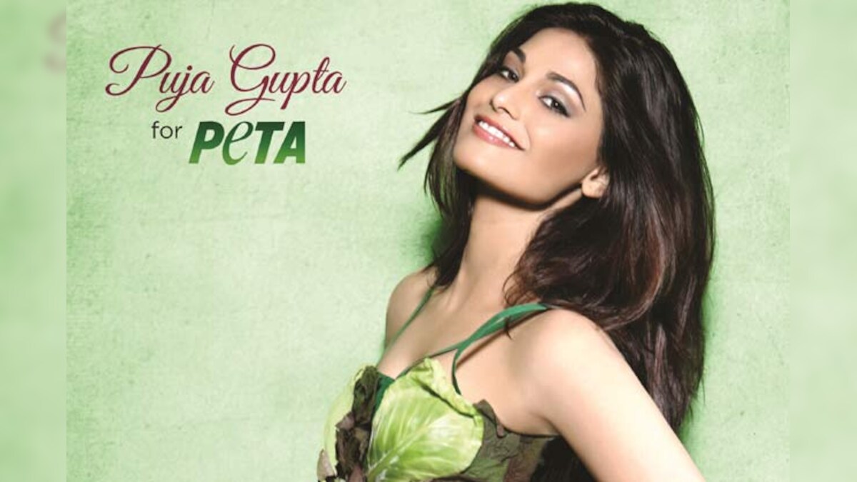 Snapshot: Puja Gupta goes green for PETA, dresses in lettuce leaves ...