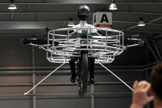 Flying bicycle: A battery-powered bike that can fly - Photogallery