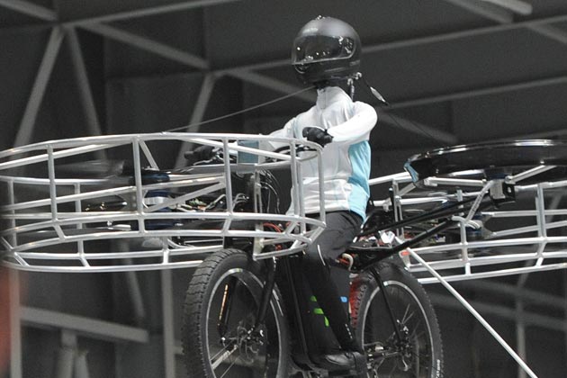 Flying bicycle: A battery-powered bike that can fly - News18