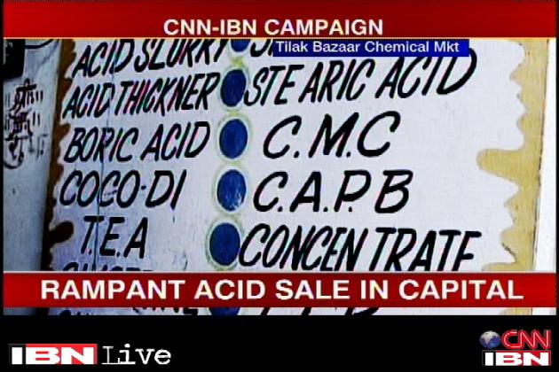 Delhi: Deadly acids available for purchase at shops without any hassle ...