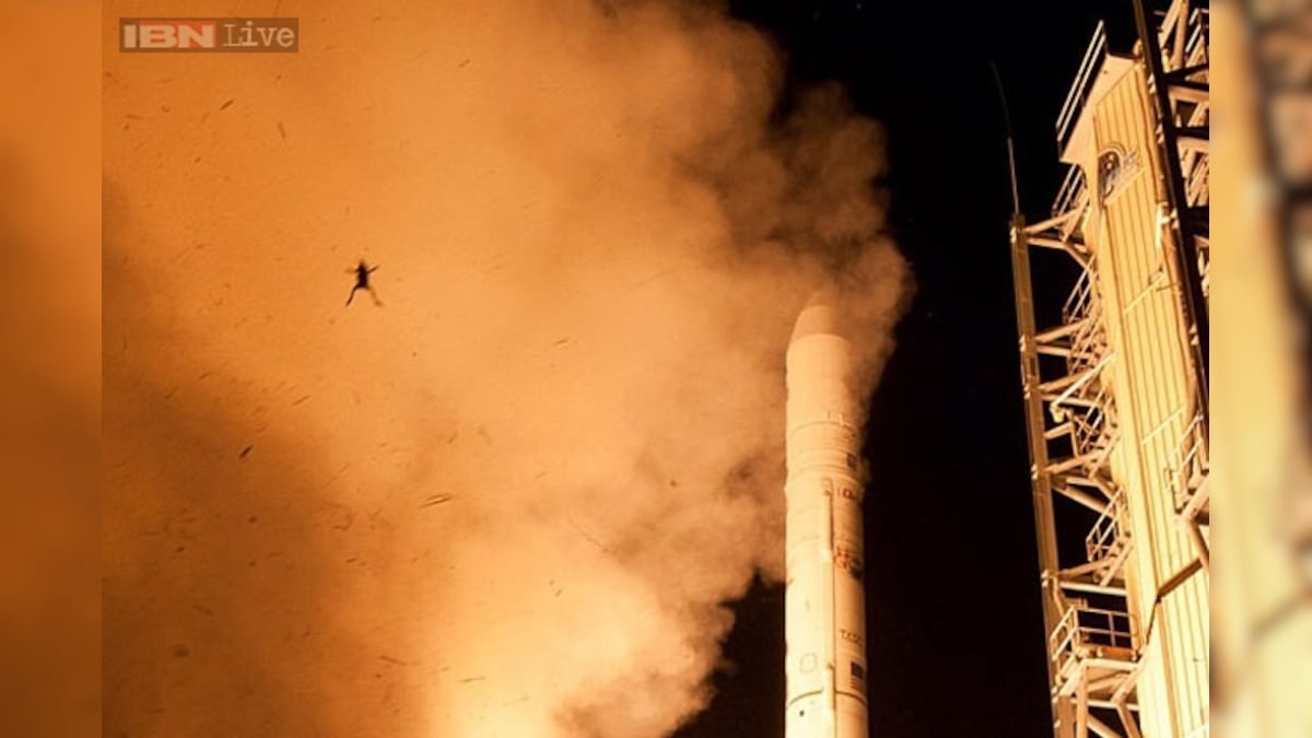 Photobomb: Frog launches itself into NASA photo of LADEE moon probe launch