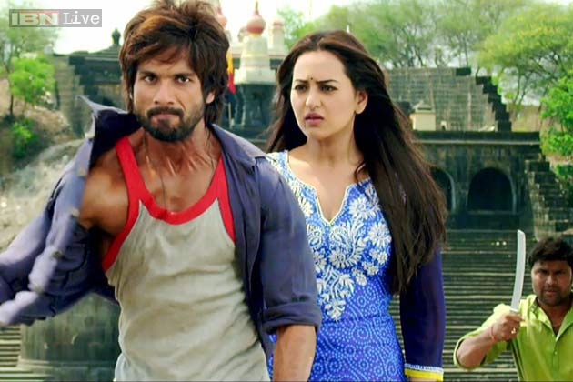 'R...Rajkumar' first stills: Sonakshi Sinha, Shahid Kapoor go rowdy in ...