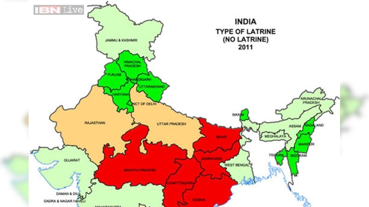 Toilet map of India