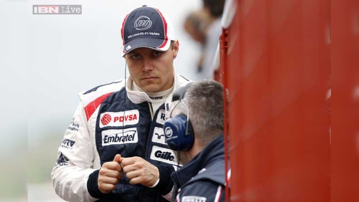 Williams driver Valtteri Bottas scores his first Formula One points ...