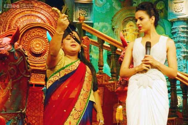 Kangana Ranaut promotes 'Rajjo' on the sets of 'Comedy Circus' - News18