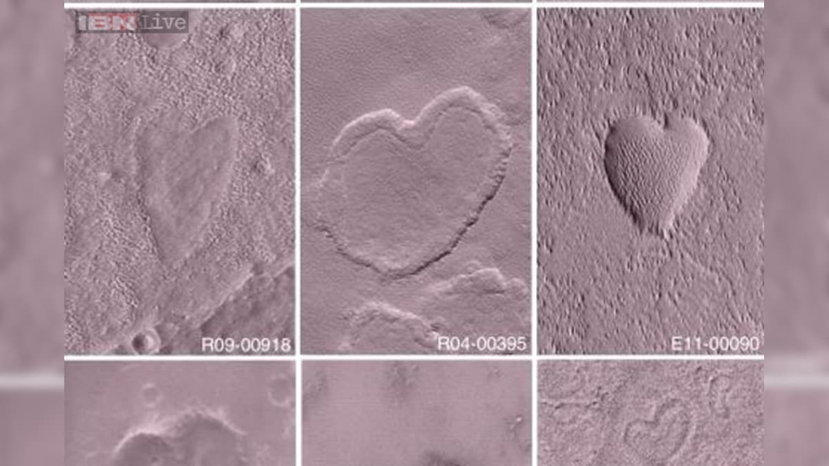 NASA shares heart-shaped images from the surface of Mars for Valentine ...