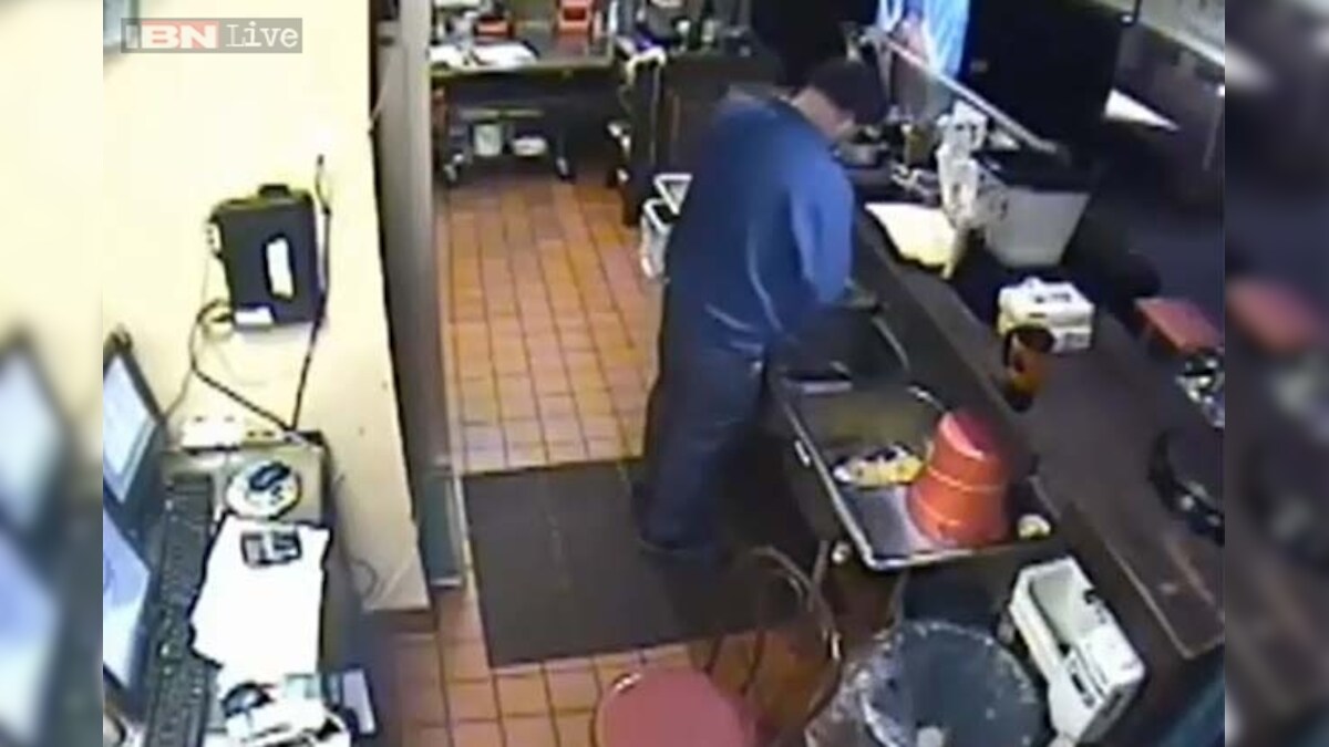 Shocking CCTV footage shows Pizza Hut employee urinating in kitchen sink