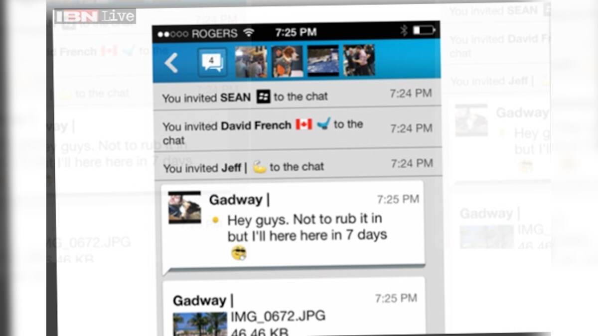 BBM to soon let users share photos in multi-person chats, send files up ...