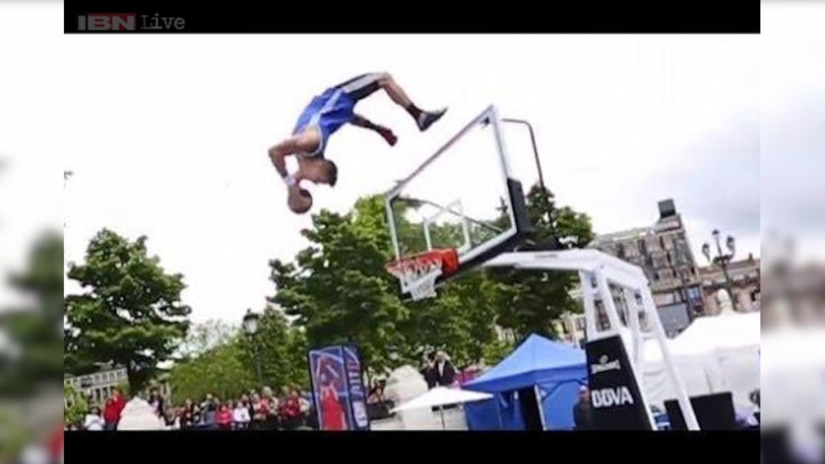 Watch this viral YouTube video of a crazy basketball acrobat dunking ...