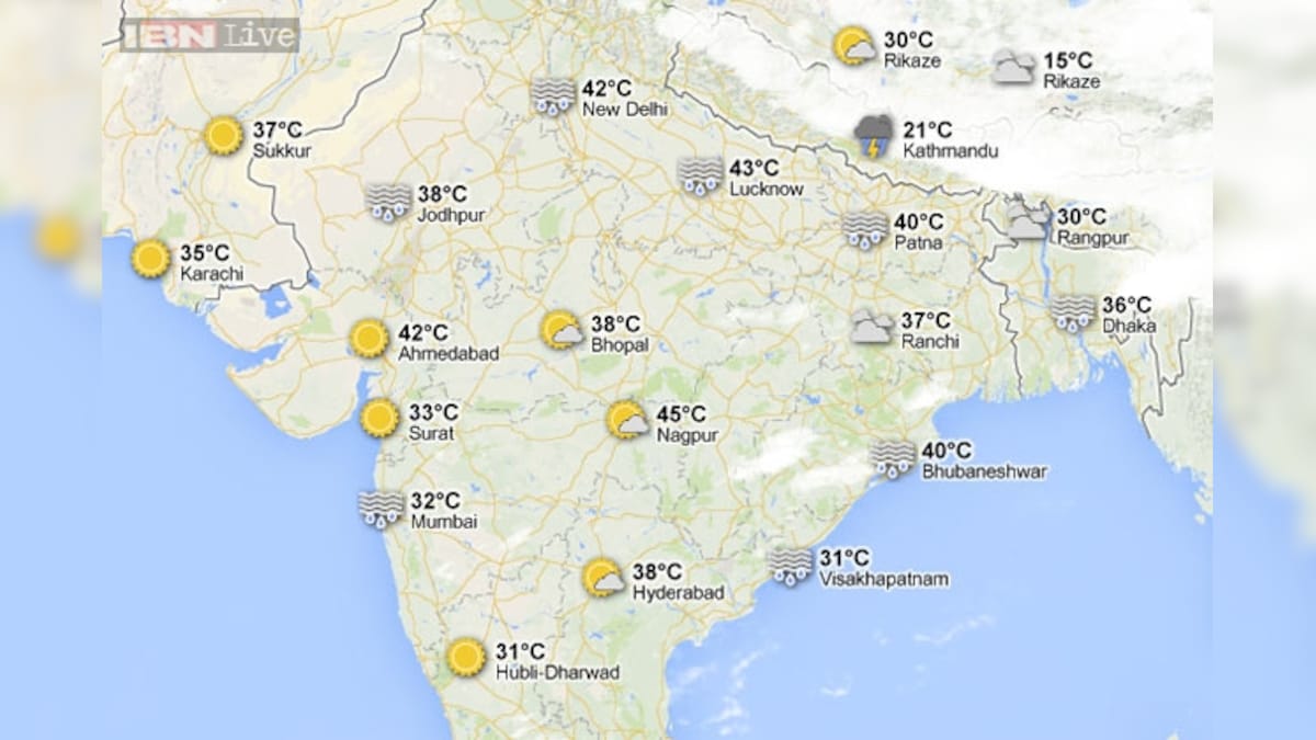 Scorching summer: Interactive weather map of India - News18