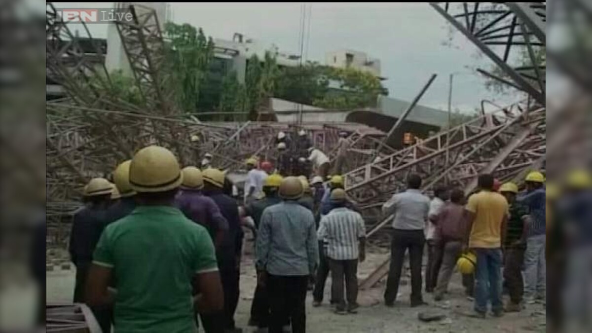 Surat: Pillar of an under construction flyover collapses, 2 dead - News18