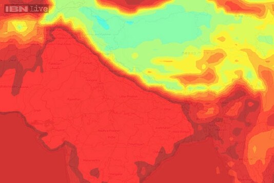 Red hot: Temperature map of India