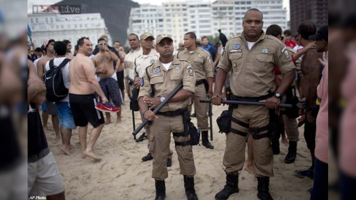 Brazil police arrest protesters before World Cup final