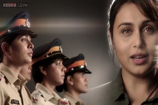 Watch: Young girls and women cops join Rani Mukerji as she sings the ...