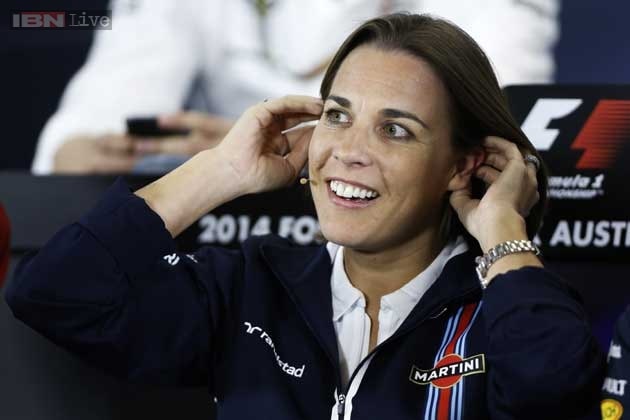 Claire Williams celebrates after memorable British Grand Prix
