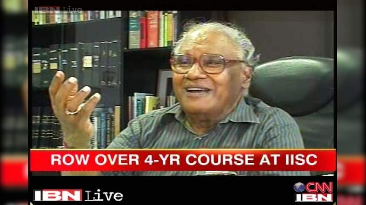 CNR Rao slams MHRD for scrapping four-year course in IISc