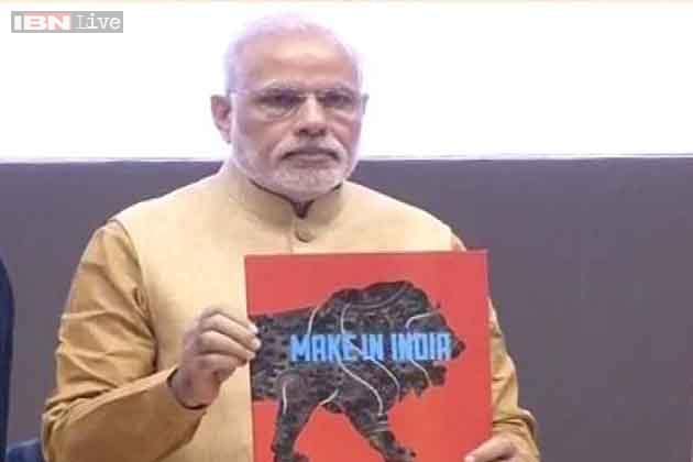PM Narendra Modi launches 'Make in India' campaign as industrialists ...