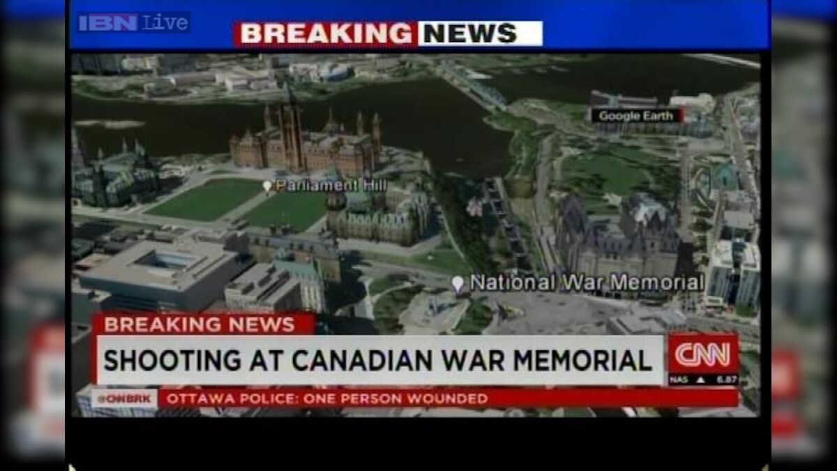 Firing close to Canada Parliament building, one soldier shot at - News18