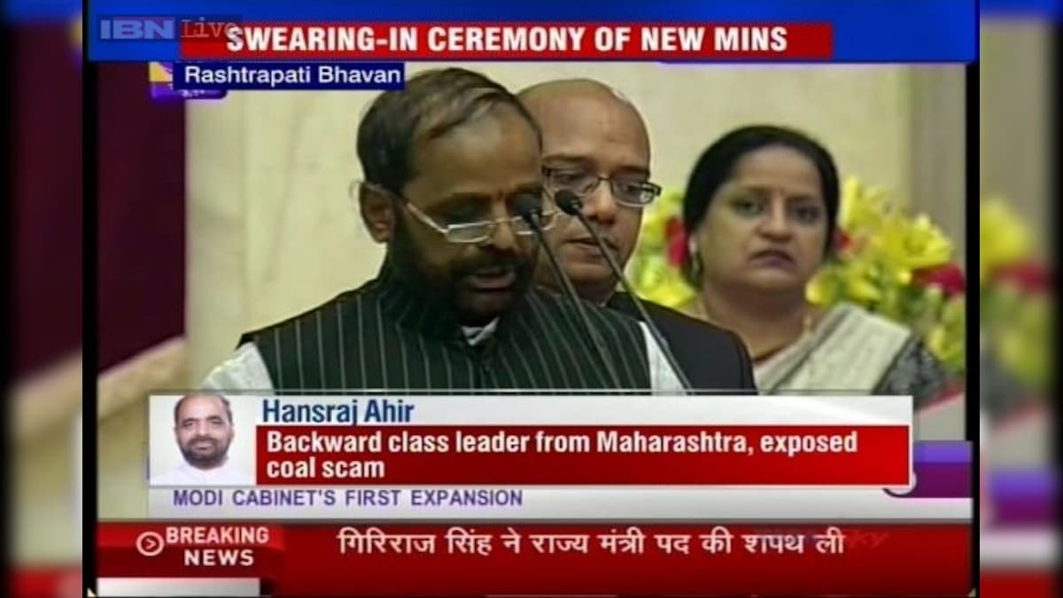 Hansraj Ahir rewarded for exposing coal scam, inducted into Modi ...