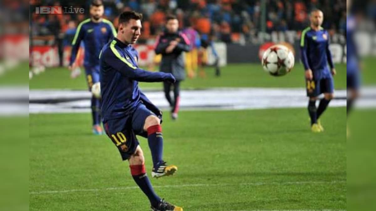 Lionel Messi treble sets Champions League goals record - News18