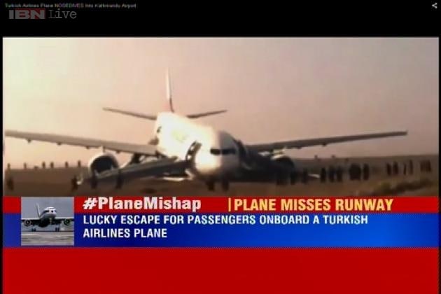 Turkish Airlines jet with 238 onboard misses runway while landing at ...